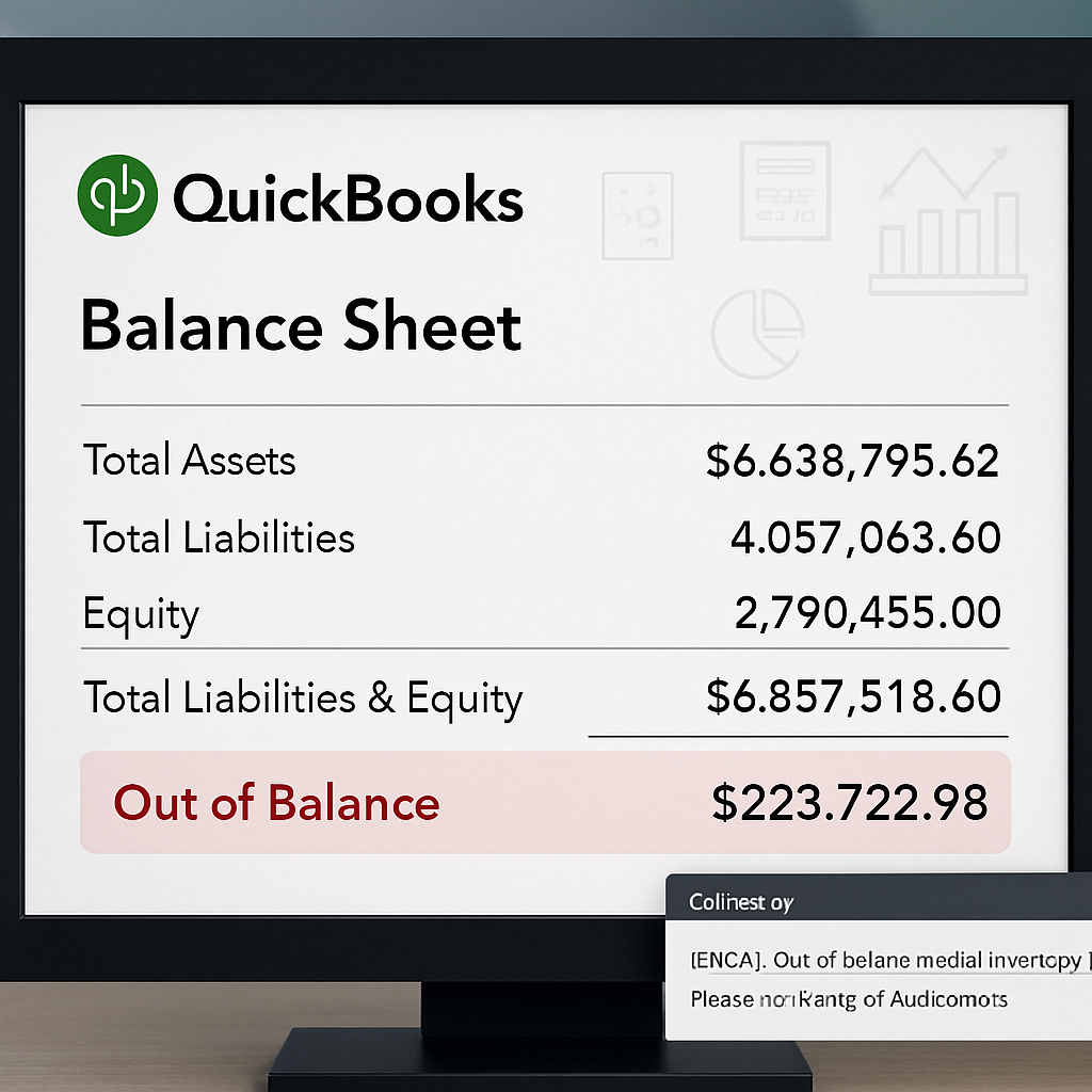Is Your QuickBooks Desktop Balance Sheet Really Out of Balance?